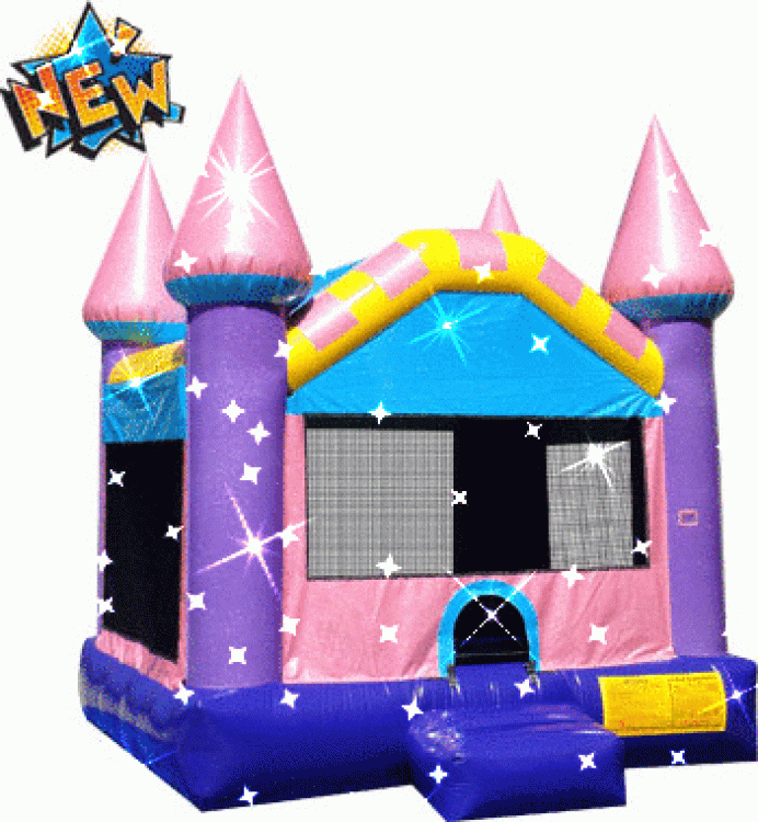 Sparkling Dazzle Castle Bounce House - Spotlight Bounce N Party Rentals ...